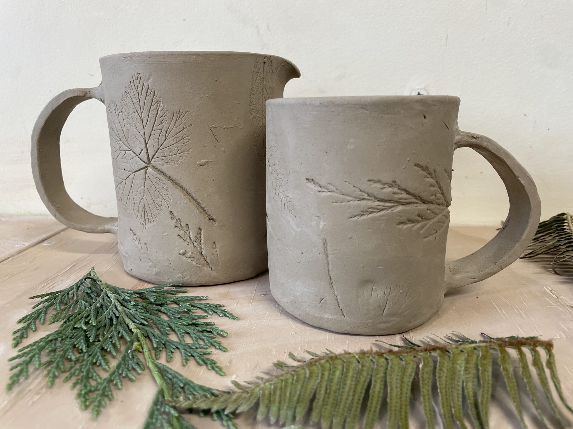 Hand-built Nature Mugs - Hoyt Arboretum